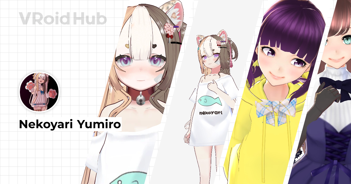 Nekoyari Yumiro - VRoid Hub