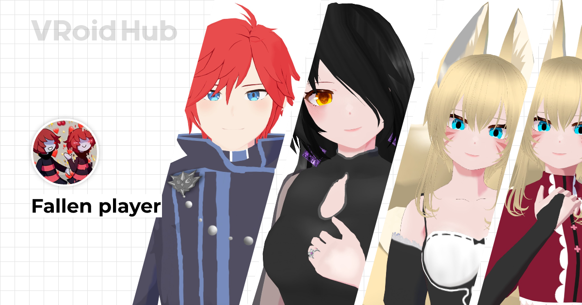 Fallen player - VRoid Hub