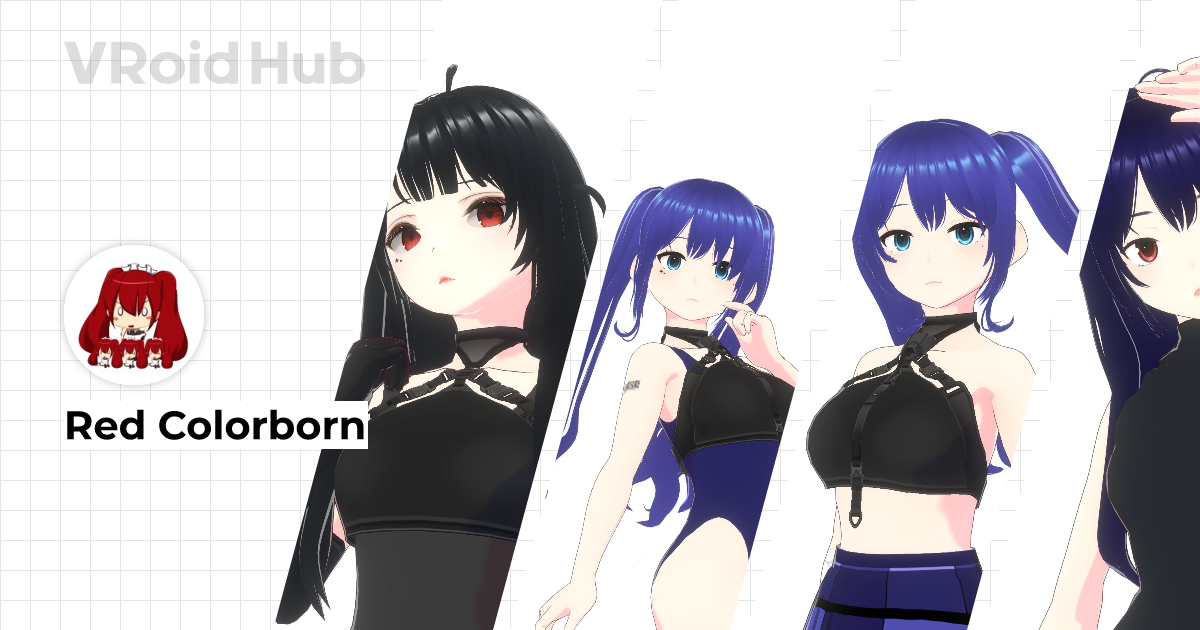 Red Colorborn - VRoid Hub